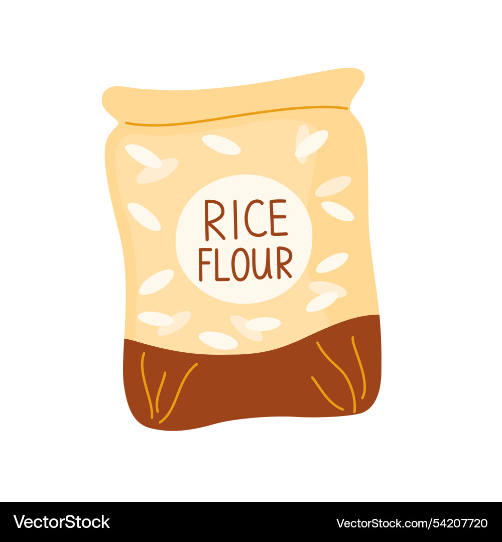 2415 rice flour Royalty Free Vector Image - VectorStock