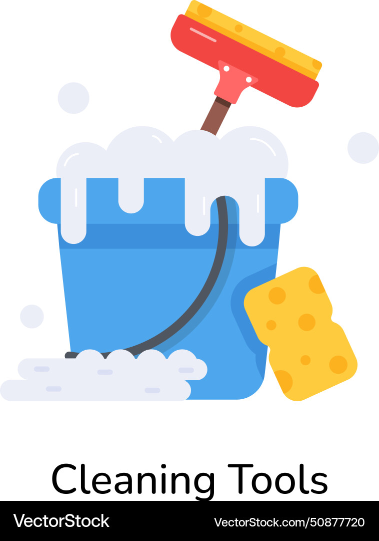 Cleaning tools Royalty Free Vector Image - VectorStock