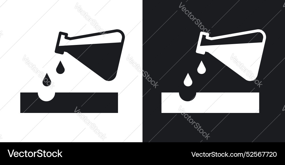 Corrosive substance Royalty Free Vector Image - VectorStock