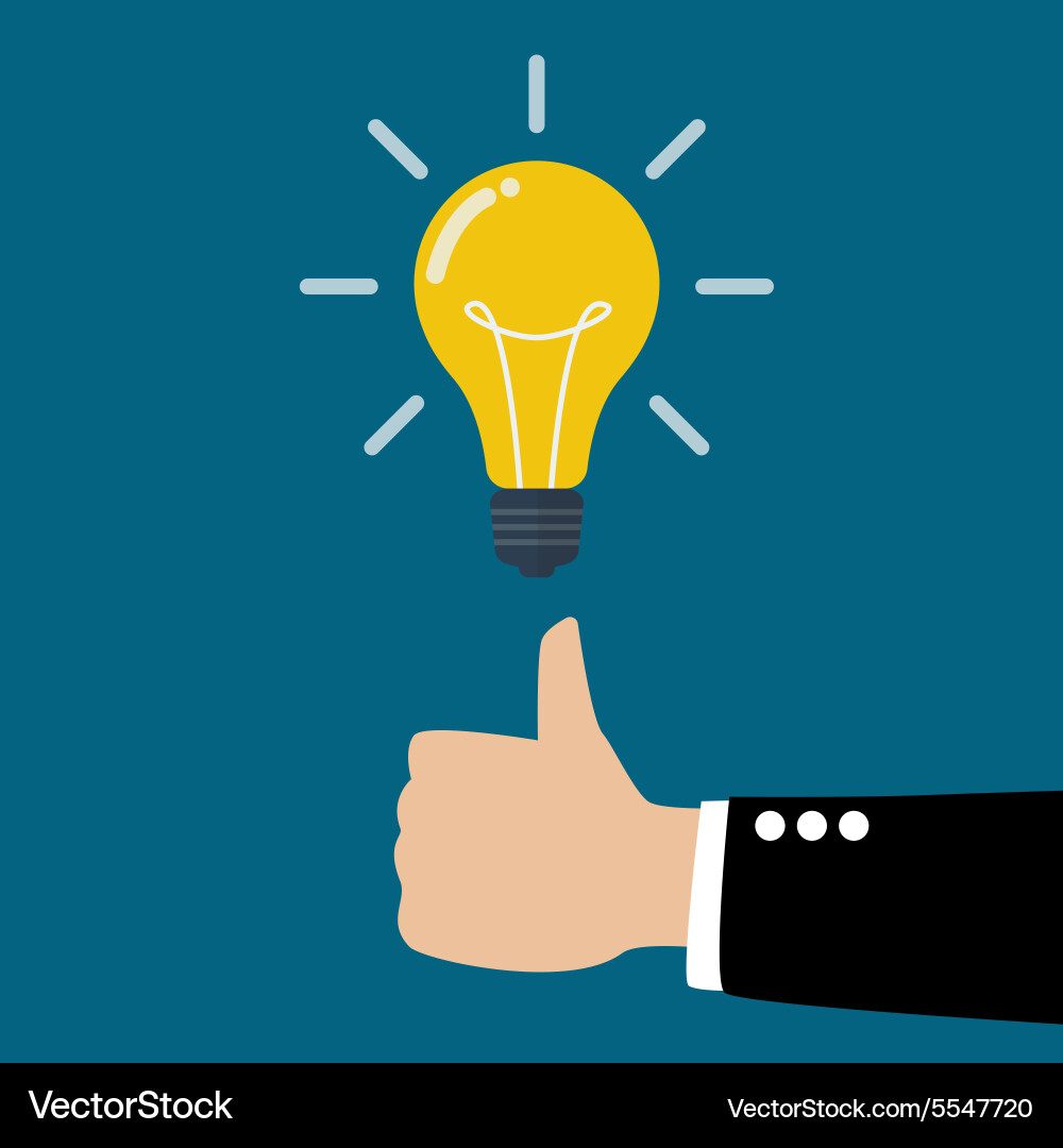 Great idea Royalty Free Vector Image - VectorStock