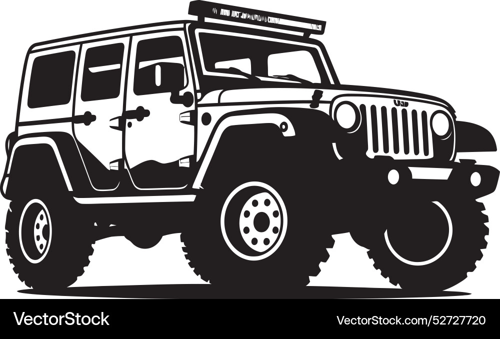 Jeep cj celebrating the classic design Royalty Free Vector