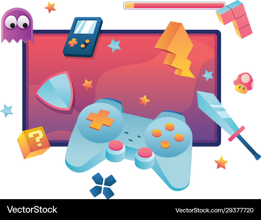 Video games symbol Royalty Free Vector Image - VectorStock