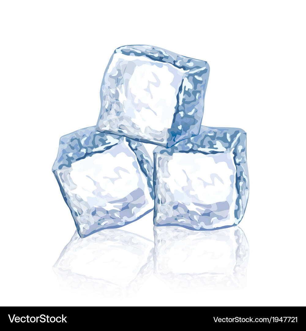 Object chunks of ice Royalty Free Vector Image