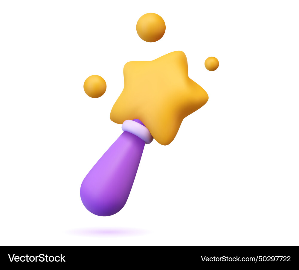3d magic icon Royalty Free Vector Image - VectorStock