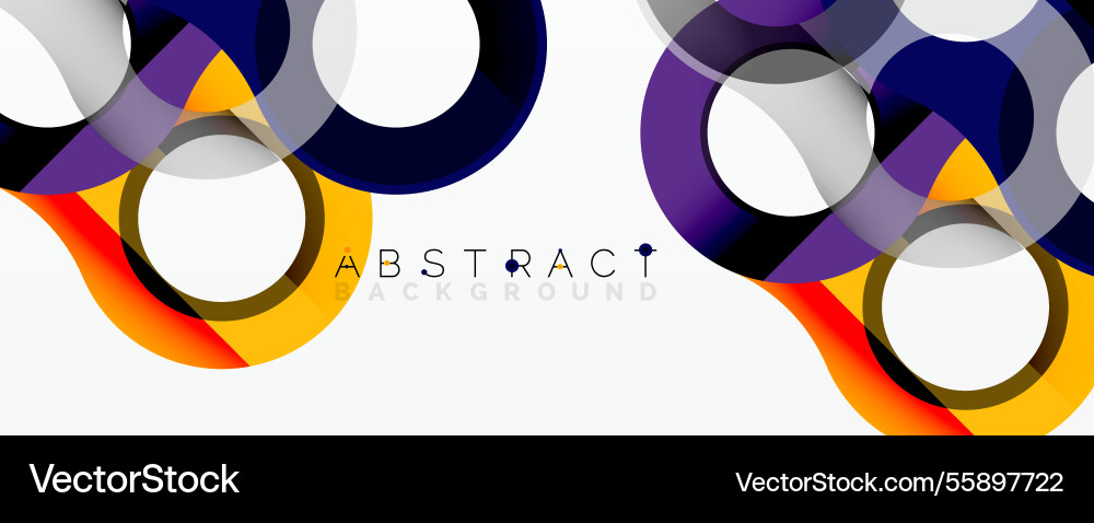 Abstract circle element composition with Vector Image