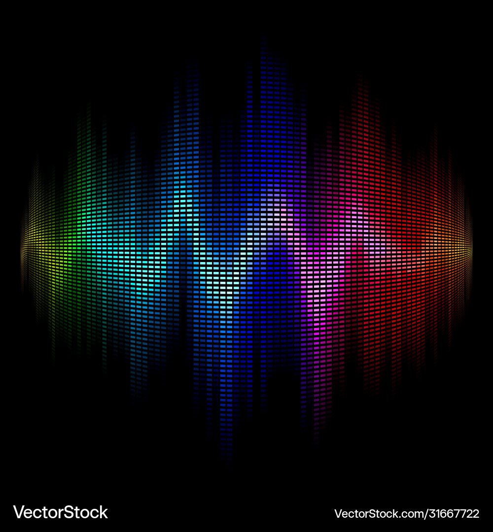 Colorful equalizer Royalty Free Vector Image - VectorStock