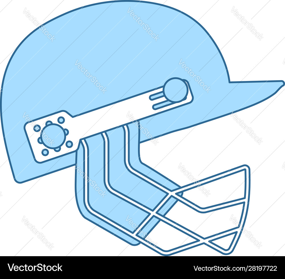 Cricket helmet icon Royalty Free Vector Image - VectorStock