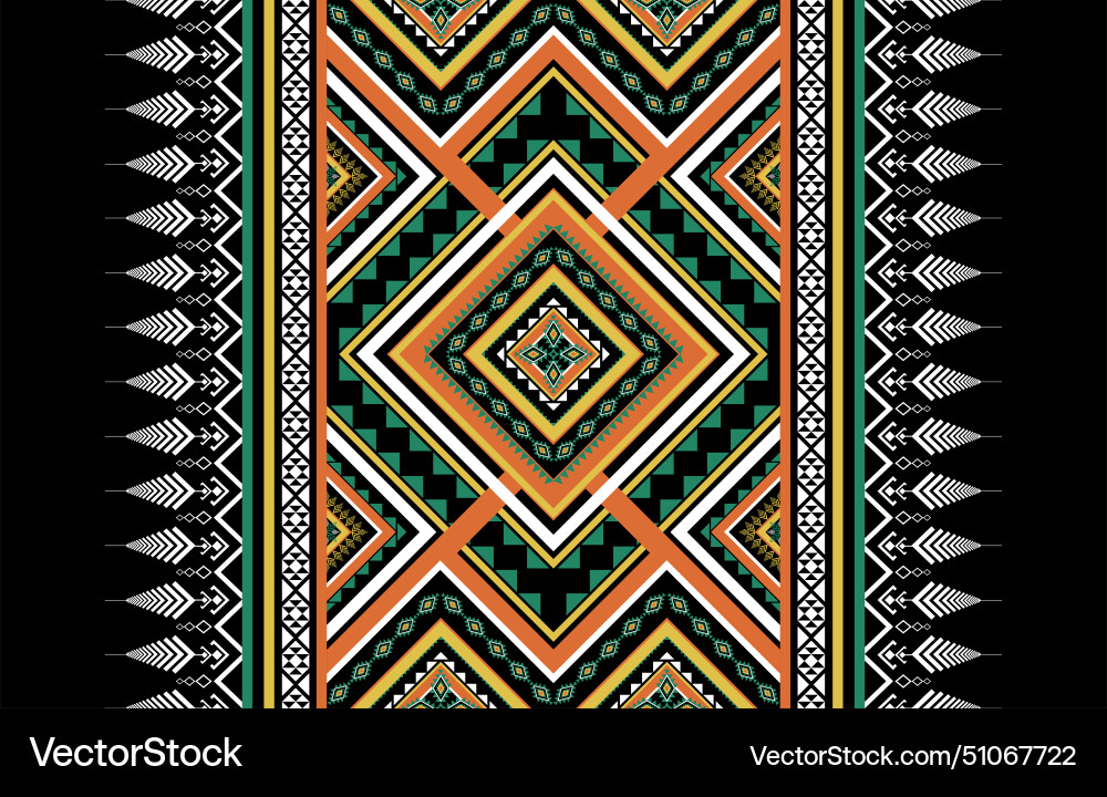 Geometric ethnic pattern tribal traditional aztec Vector Image