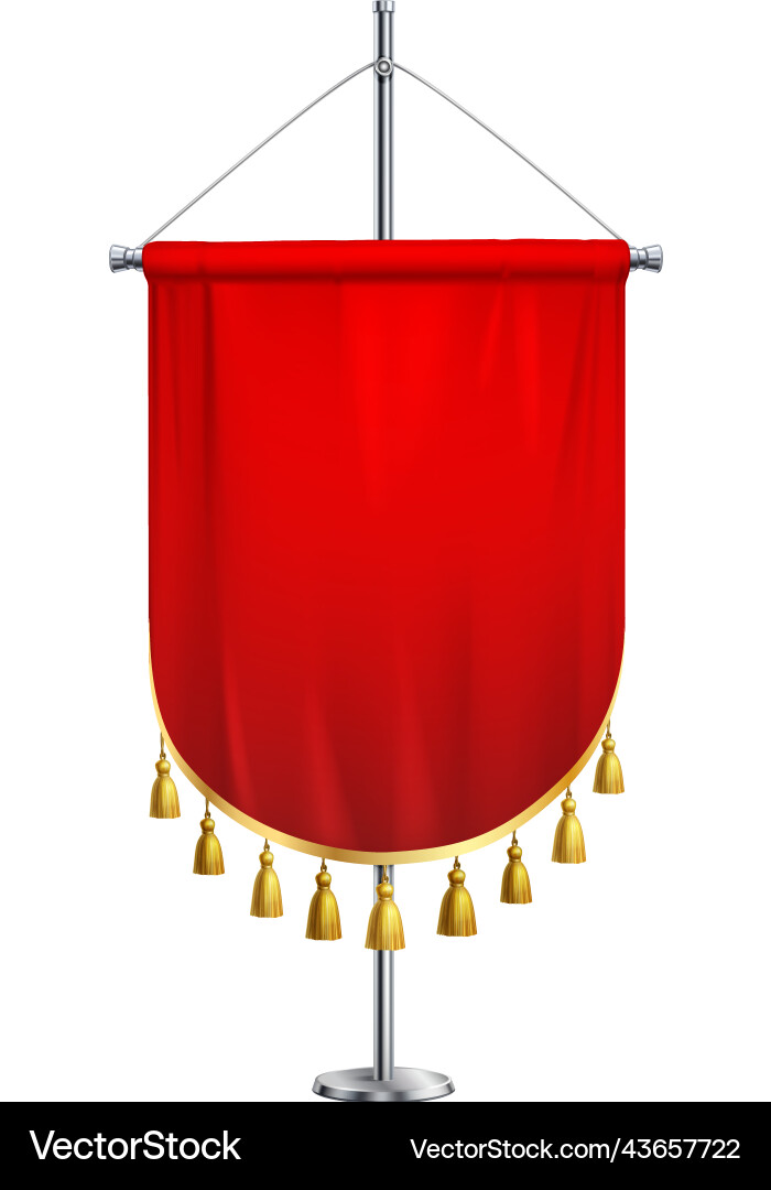 Pennant realistic Royalty Free Vector Image - VectorStock