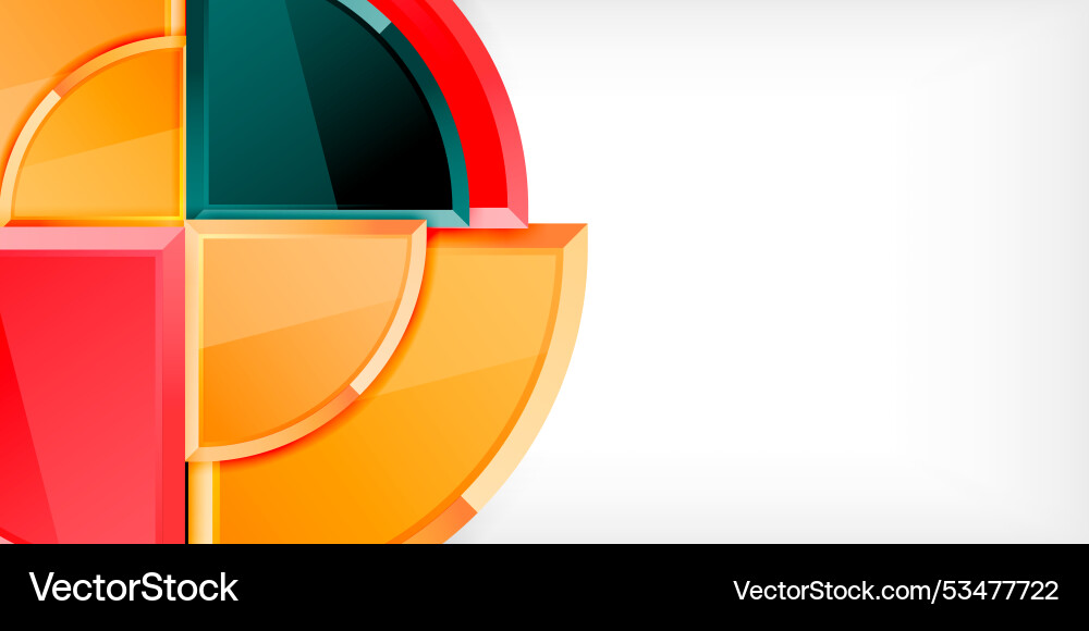 Triangle circles background Royalty Free Vector Image