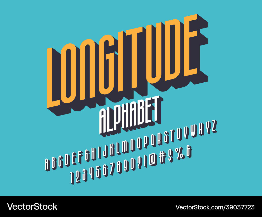 Condensed font Royalty Free Vector Image - VectorStock