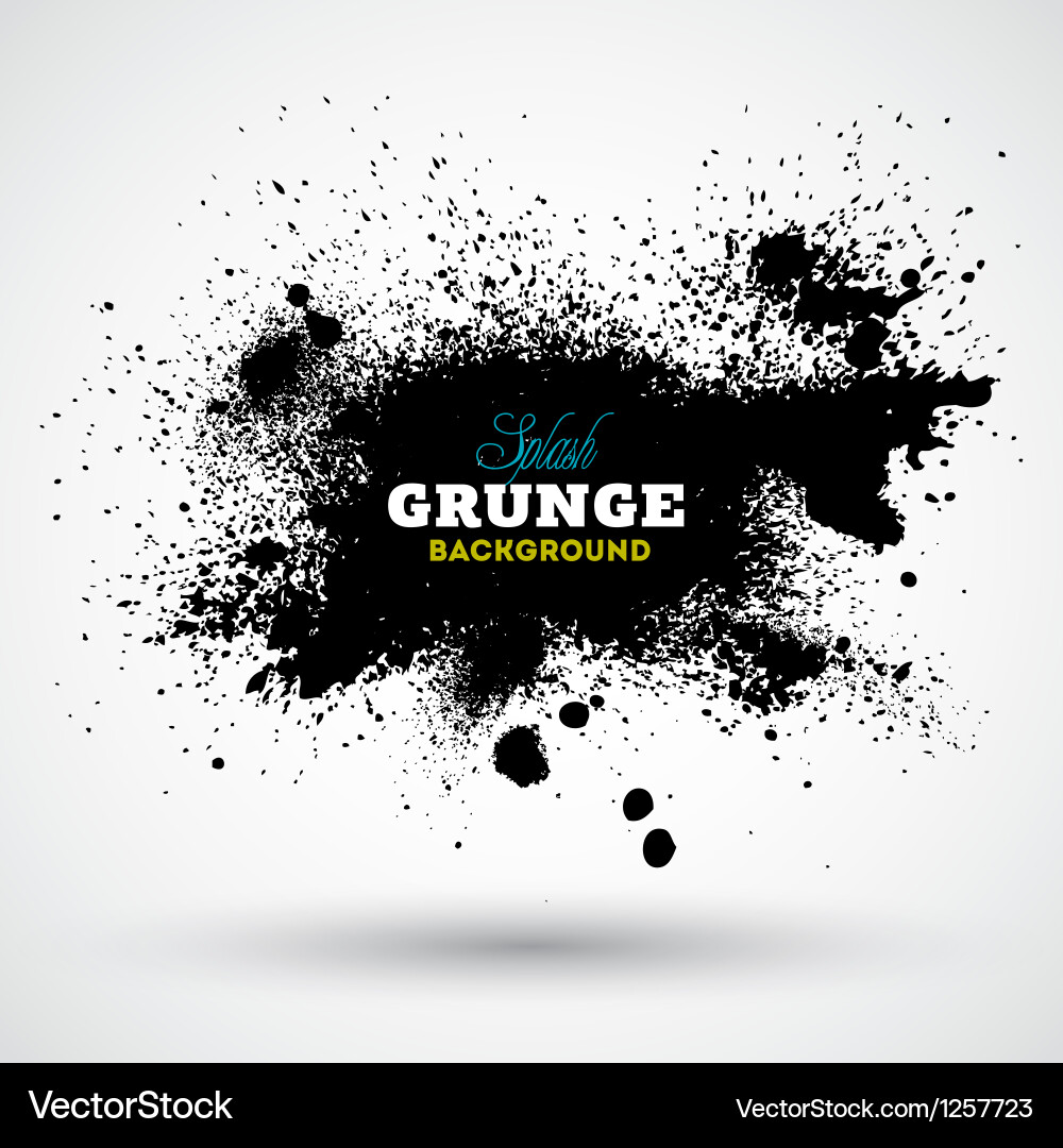 Grunge splash banner Royalty Free Vector Image