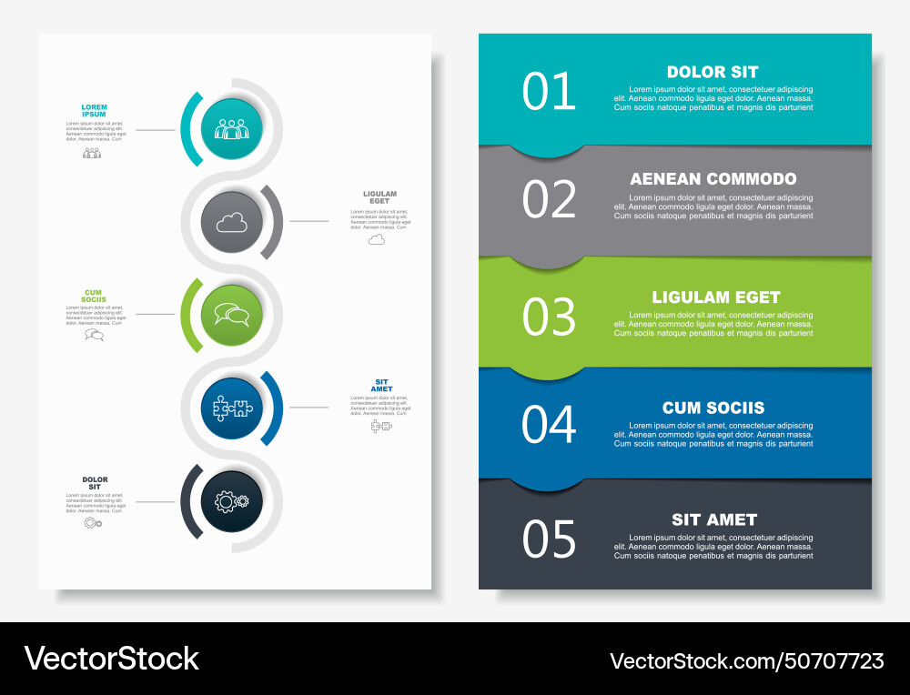 Infographic design template with place Royalty Free Vector