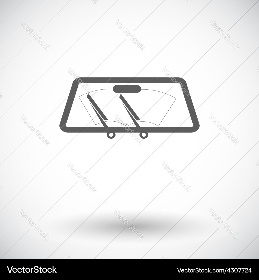 Car Windshield Wiper Icon Royalty Free Vector Image