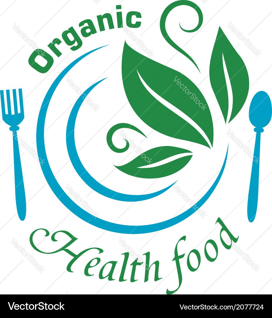 Fresh Organic Food Icon Royalty Free Vector Image