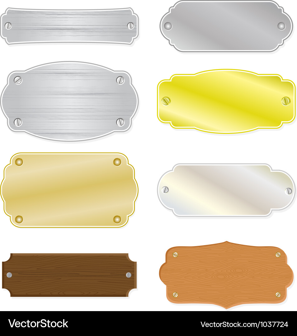 Wood Name Plate Vector Images (over 260)