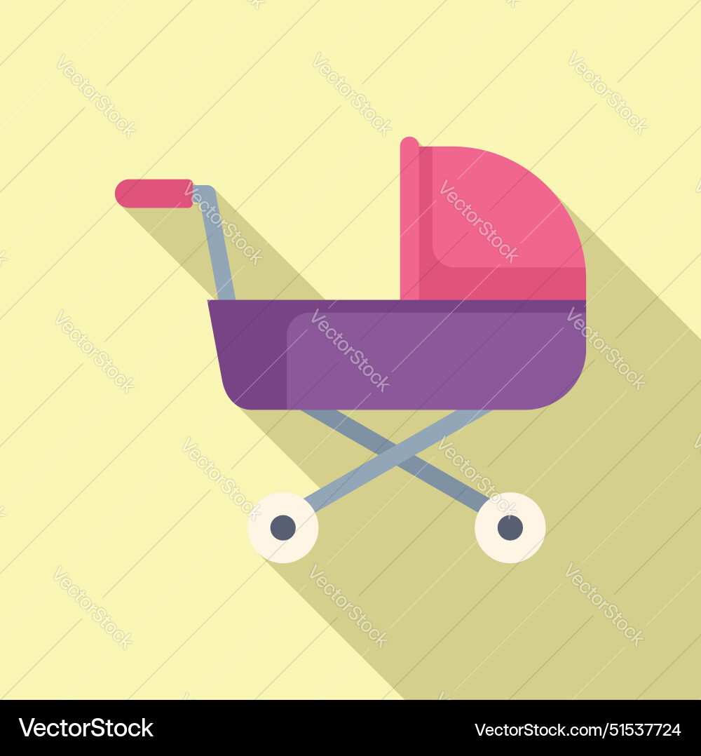 Of a stylish baby stroller in Royalty Free Vector Image