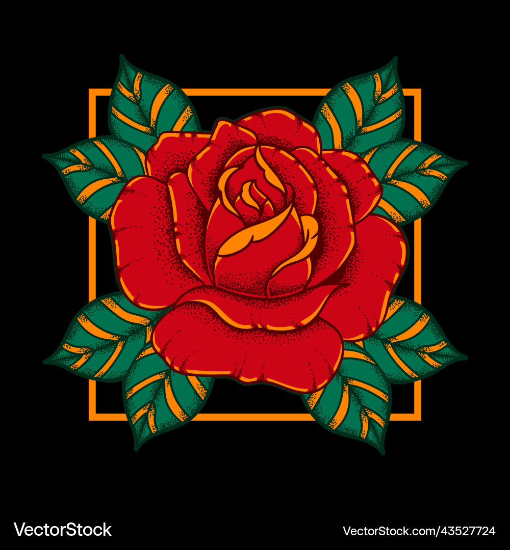 Rose hand drawn Royalty Free Vector Image - VectorStock