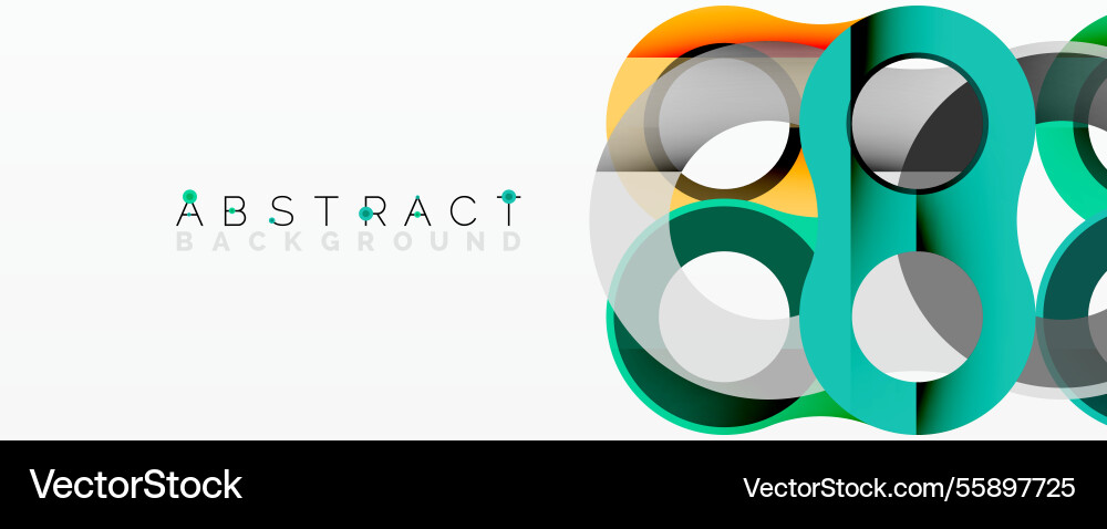 Abstract circle element composition with Vector Image