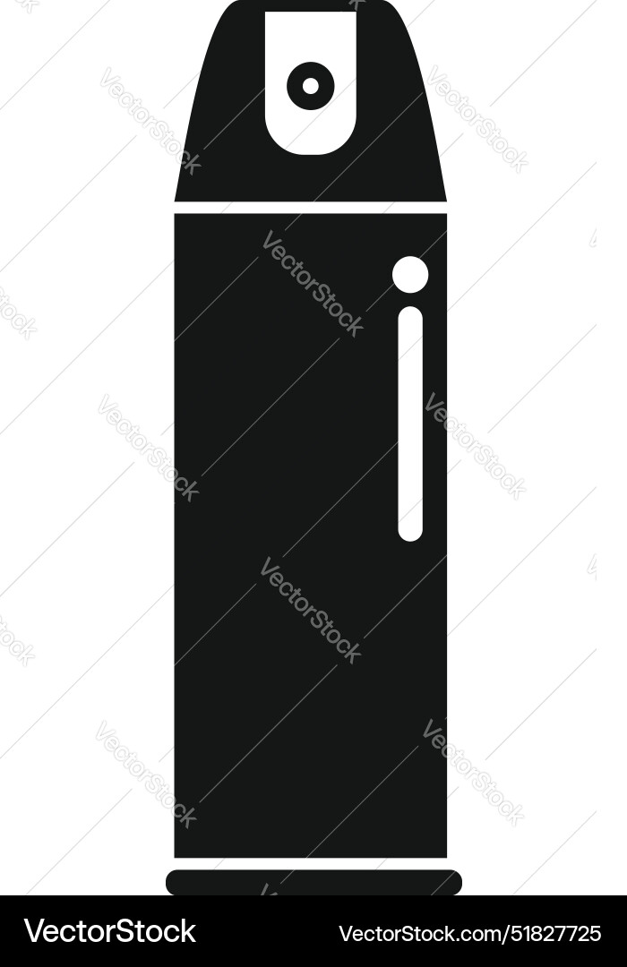 Black spray deodorant bottle icon simple style Vector Image