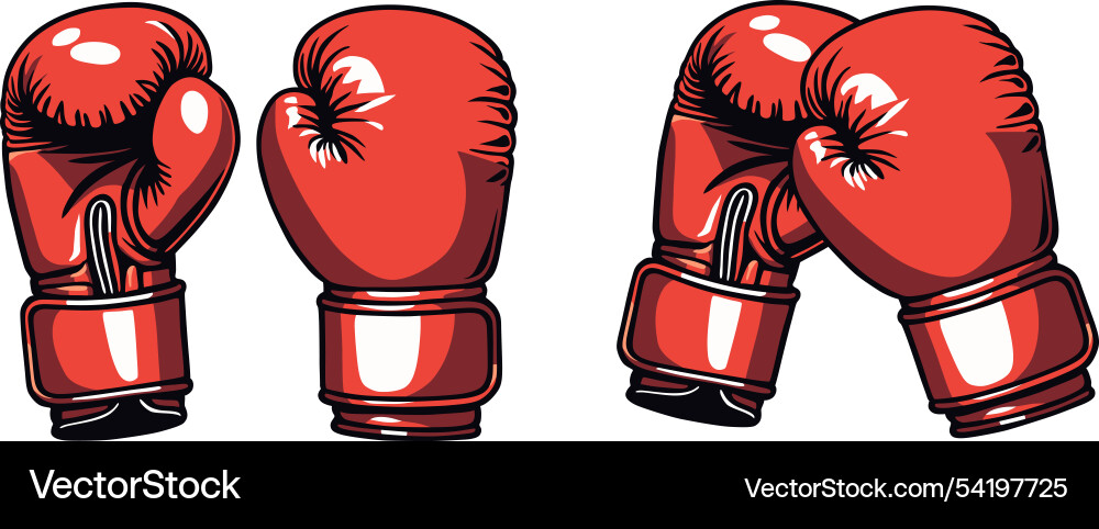Boxing gloves Royalty Free Vector Image - VectorStock