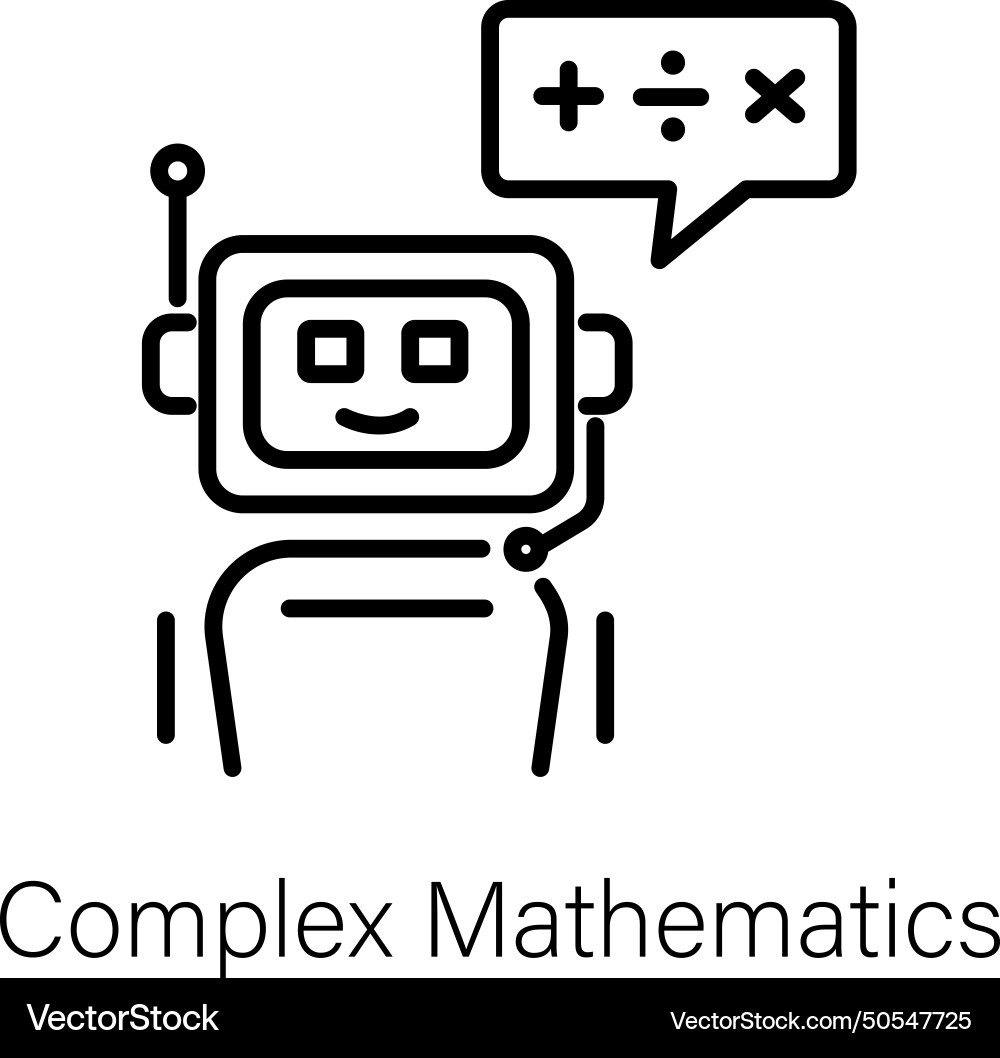 Complex mathematics Royalty Free Vector Image - VectorStock