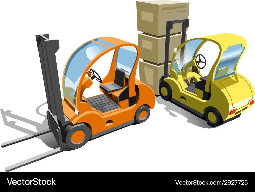Forklift Royalty Free Vector Image - VectorStock