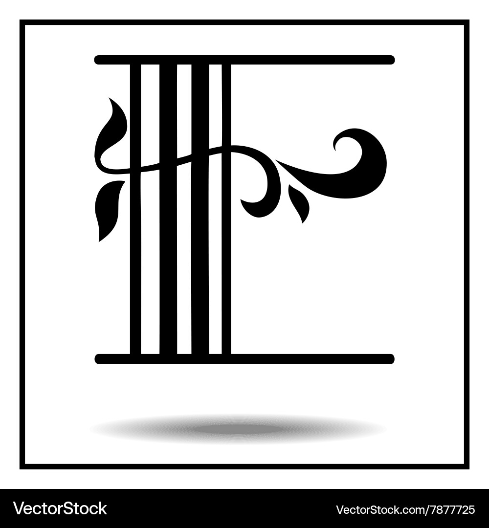Letter e - script Royalty Free Vector Image - VectorStock