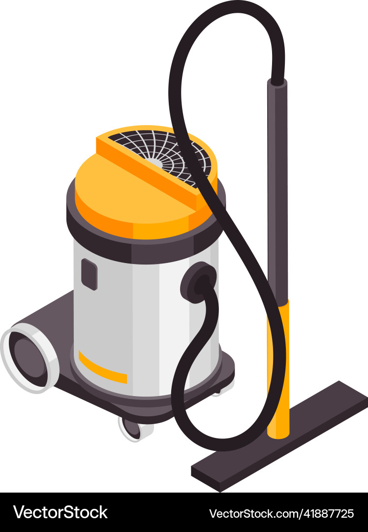 Professional vacuum cleaner composition Royalty Free Vector