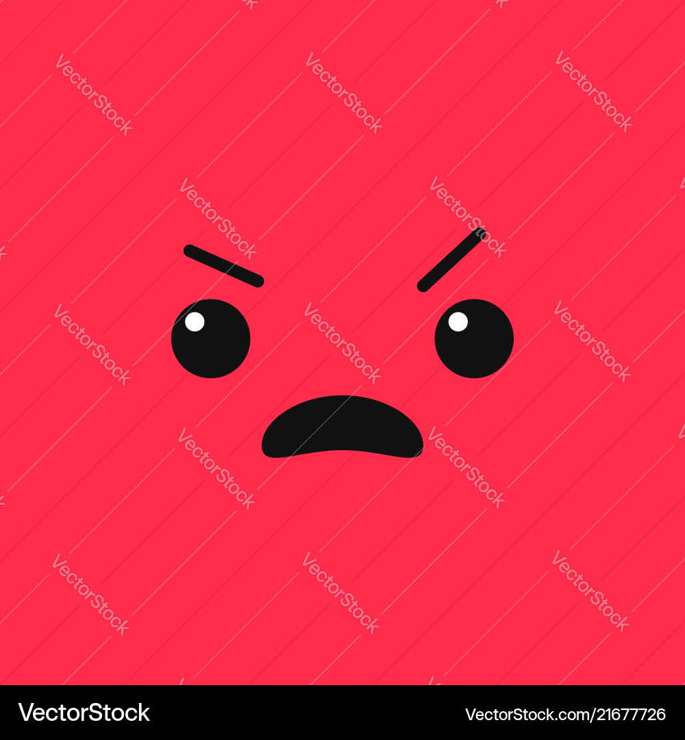 Angly Emoji Lizenzfreies Vektorbild - VectorStock