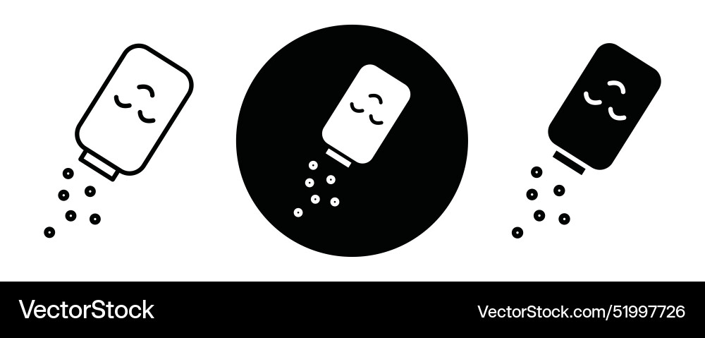 Baby powder outline icon collection or set Vector Image