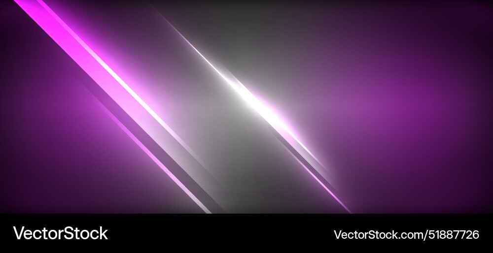 Neon dynamic diagonal light rays background Vector Image
