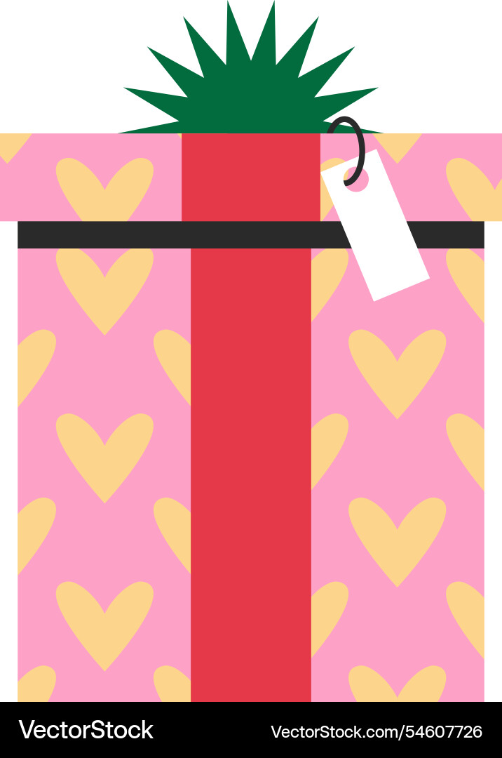 Sweet heart gift box pack Royalty Free Vector Image