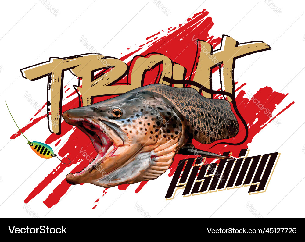 Trout Royalty Free Vector Image - VectorStock