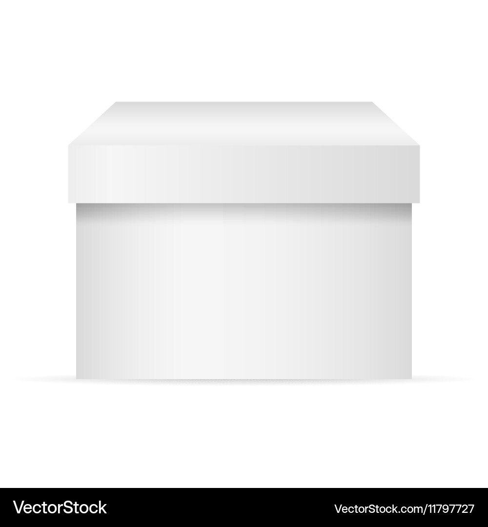 Box on a white background Royalty Free Vector Image