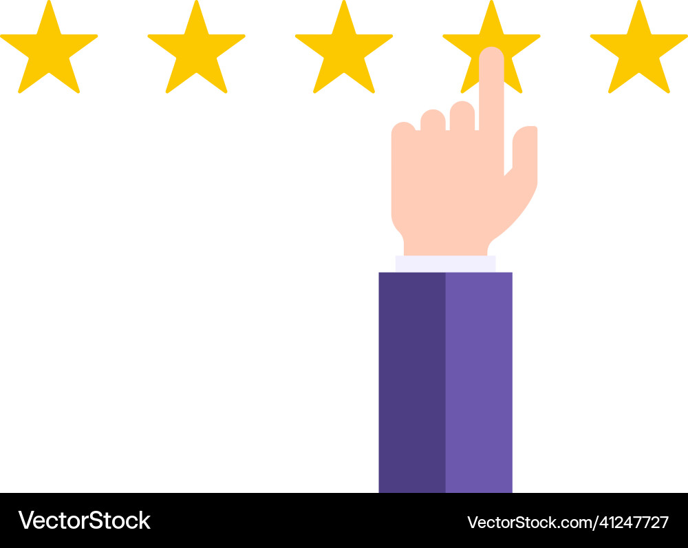 Business man suit hand forefinger pointing Vector Image