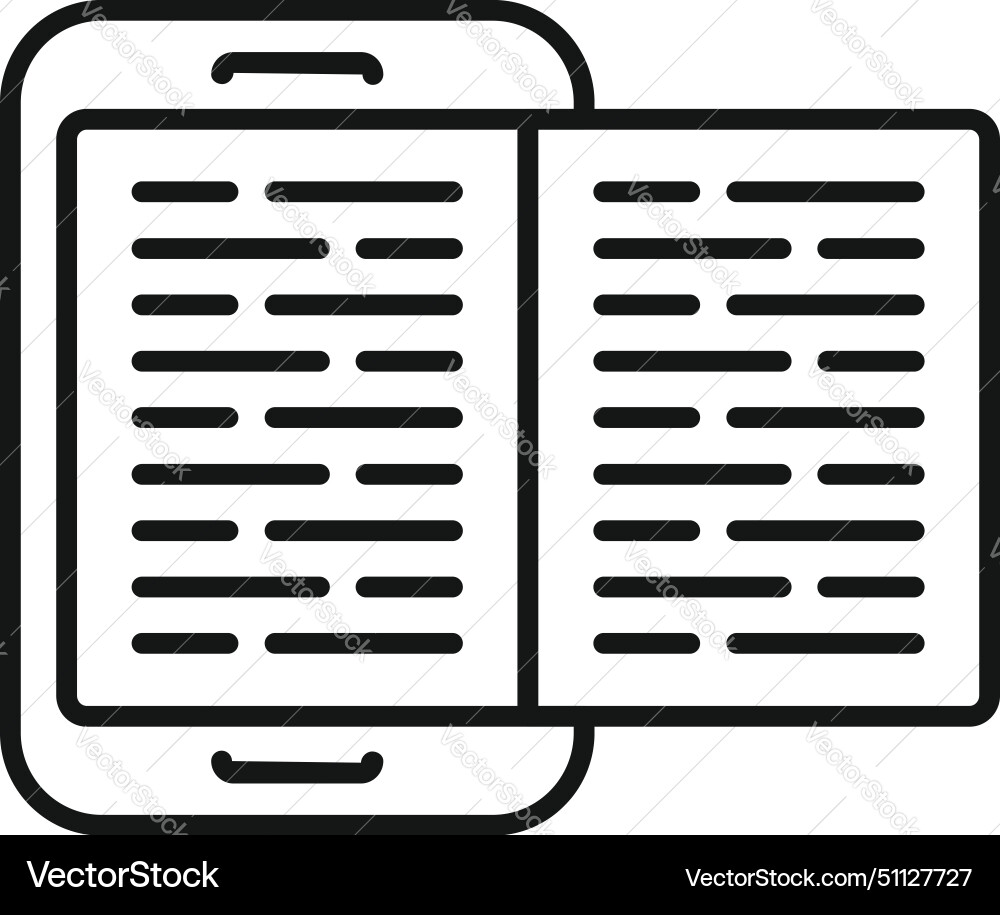 Culture digital encyclopedia icon outline Vector Image