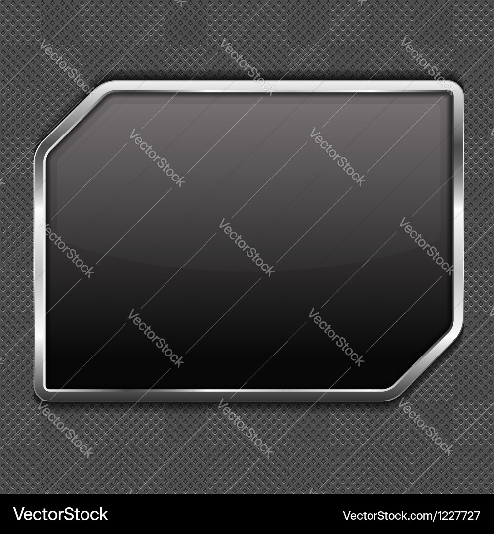 Metal frame Royalty Free Vector Image - VectorStock