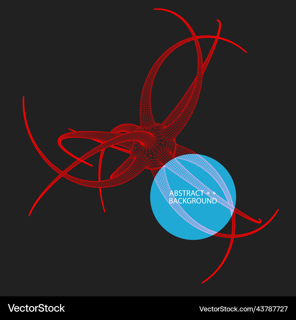 Microbiology virus science 3d microscopic Vector Image