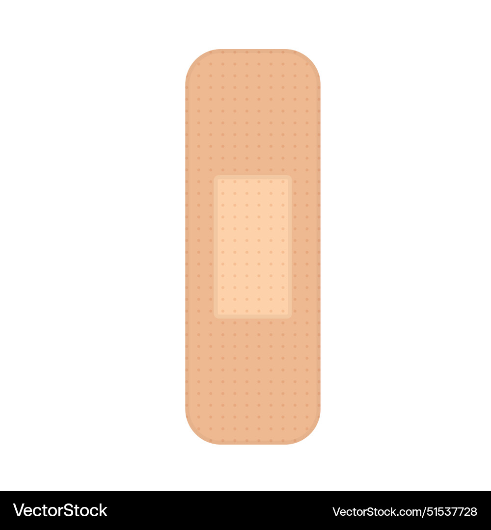 Adhesive plaster of first aid for scratches Vector Image