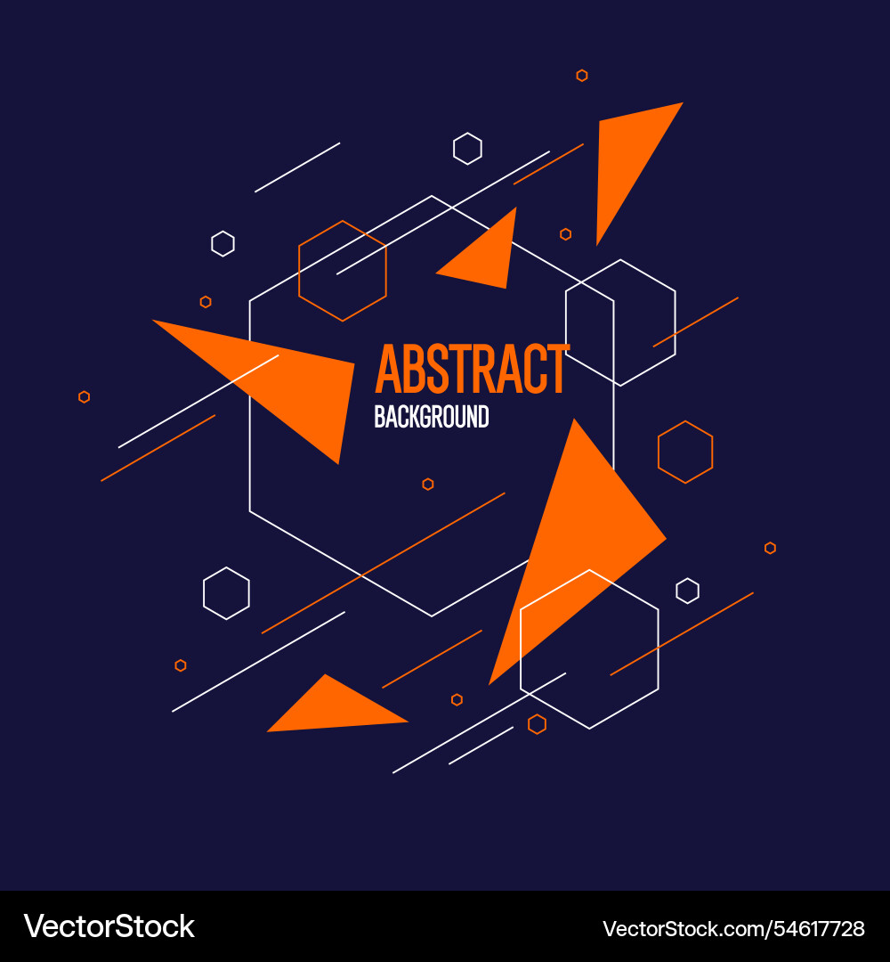 Composition with geometric shapes abstract Vector Image