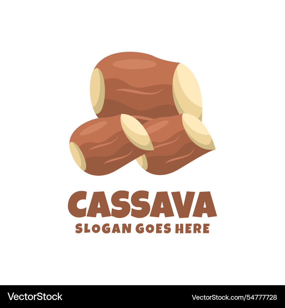 Element cassava design Royalty Free Vector Image