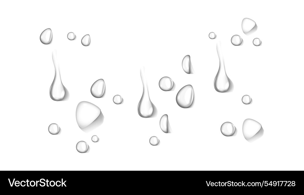 Realistic water drop and condensation Royalty Free Vector