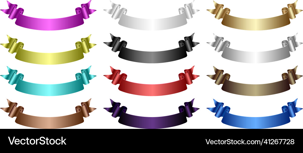 Ribbons Royalty Free Vector Image - VectorStock