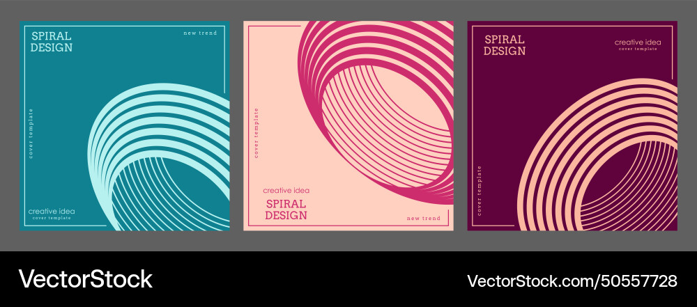 Spiral design a new template for the cover Vector Image