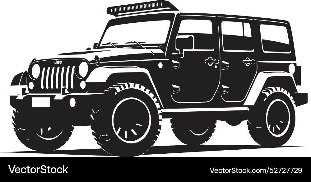 Jeepster commando a vintage classic for modern Vector Image