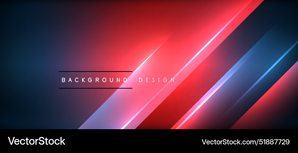 Neon dynamic diagonal light rays background Vector Image