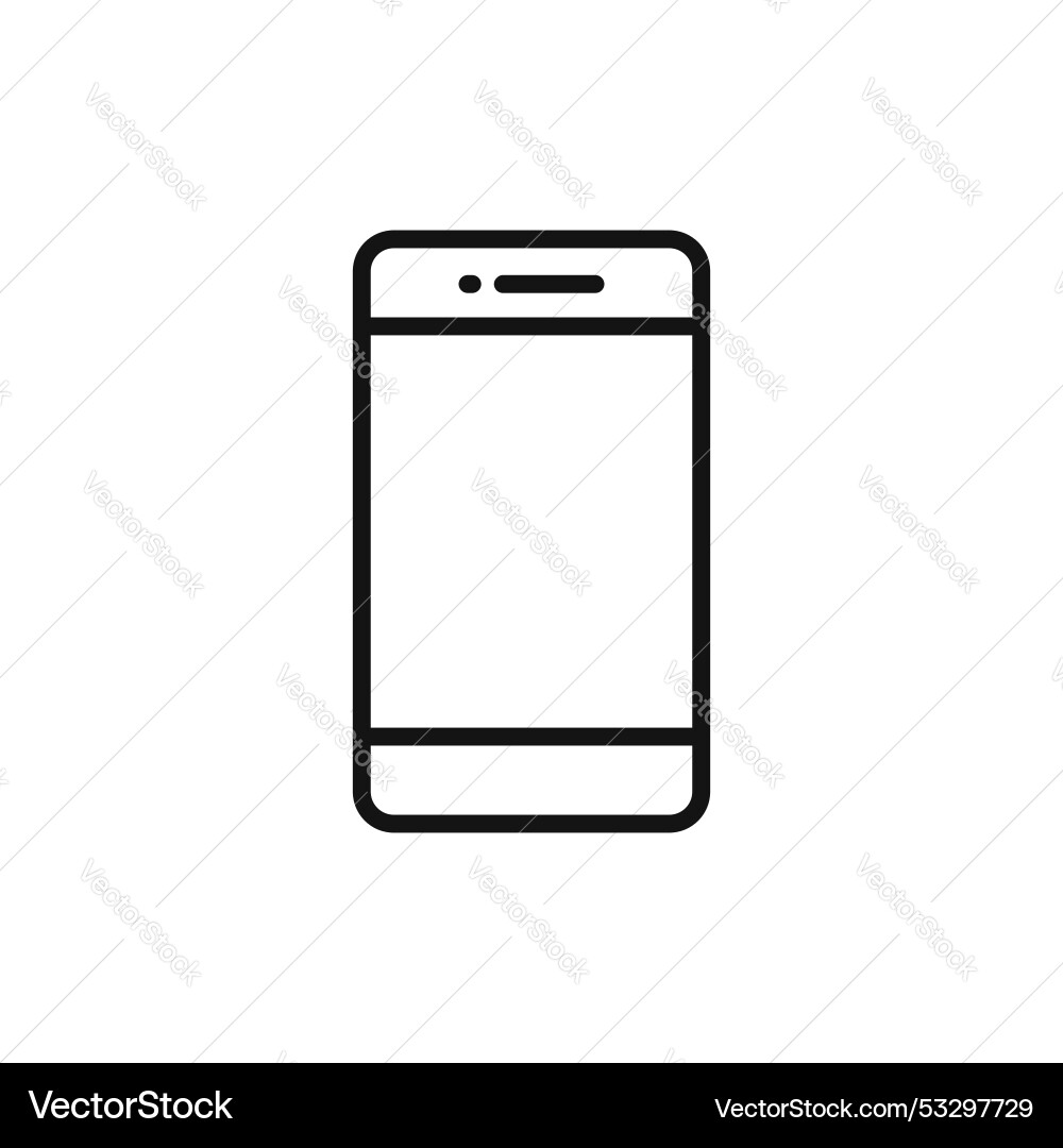 Smartphone icon set cell phone symbol Royalty Free Vector