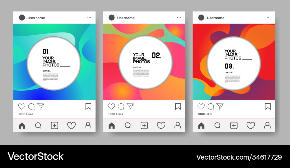 Social media post and feed design template – Free Vector | VectorStock