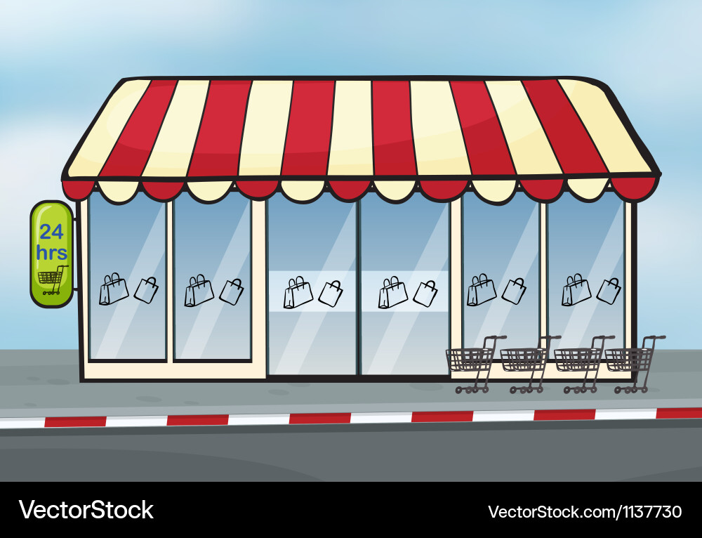 A store Royalty Free Vector Image - VectorStock
